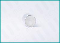 China Matt Silver Aluminum Disc Top Bottle Cap Closure 20/410 With Transparent Top for sale