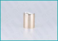 China Aluminum Disc Top Cosmetic Bottle Cap Shiny Glossy Gold 20/415 Non Spill for sale