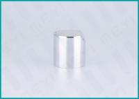 China Disc Top Shiny Glossy Silver Bottle Cap 24/410 With Transparent Actuator for sale