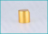 China Highly Sealed Matt Gold 24mm Disc Top Cap For Face Care / Body Care Emulsion for sale
