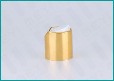 China 24mm Disc Top Cosmetic Bottle Caps Frost Finish With Multi - Colour Options for sale
