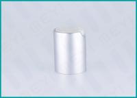 China Matt Silver Disc Top Cosmetic Bottle Cap 24/415 With Smooth Pressing Feeling for sale