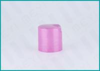 China Pink Disc Top Plastic Dispensing Caps 28/410 For Lotion Dispenser Bottle for sale