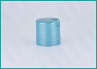 China 28/410 Blue Disc Top Cap , Lotion Plastic Bottle Cap For Conditioners for sale