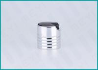 China Shiny Silver Aluminum Screw Disc Top Cap 28/410 For Hand Washing Products for sale