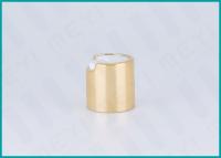 China Shiny Gold All Plastic Disc Top Cap 20/410 Plastic Bottle Cap For Soaps for sale