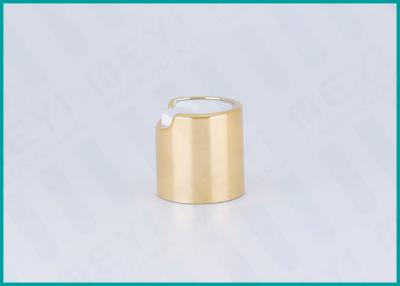 China Shiny Gold All Plastic Disc Top Cap 20/410 Plastic Bottle Cap For Soaps for sale