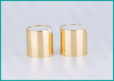 China Gold Disc Top Cap 24/410 With White Top Cap Dispenser Cap For Shampoos for sale