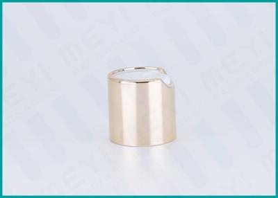 China Gold Disc Top Cap 24/410 Lotion Dispensing Cap For Plastic Bottles for sale