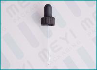 China PP Ribbed 18/400 Rubber Teat Dropper For Essential Oil Packaging for sale