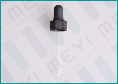 China PP Ribbed 18/400 Rubber Teat Dropper For Essential Oil Packaging for sale