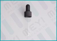 China Essential Oil Bottle Dropper 18/410 Totally Plastic Ribbed Dropper for sale