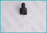 China Glass Pipette For Glass Dropper Bottles , Glass Oil Dropper With Child Resistant Cap for sale