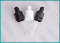 China Childproof And Tamper Evident Plastic Dropper 18/410 For Glass E-liquid Bottles for sale