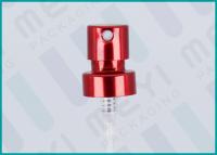 China Red Perfume Spray Dispenser Pumps With Customized Tube Length / Actuator Material for sale