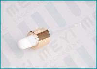 China 18/415 Cosmetic Essential Oil Dropper With Anodizing Aluminum Dropper Cap for sale