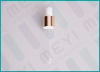 China 18/415 Cosmetic Essential Oil Dropper With Anodizing Aluminum Dropper Cap for sale