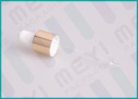 China 18/415 Cosmetic Essential Oil Dropper With Anodizing Aluminum Dropper Cap for sale