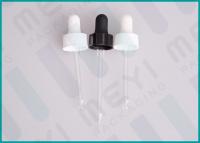 China White / Black Color Plastic Eye Dropper Pipette 20/400 For E-Liquid Bottles for sale