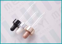 China Aluminum Sheathed Bulb Glass Liquid Dropper , 20/400 Colorful Glass Bottle Dropper for sale