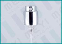 China Glossy Silver Perfume Pump Sprayer 0.05 - 0.20cc Dosage With Aluminum Collar for sale