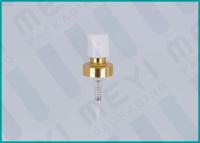 China 15/400 0.12cc Output Golden Perfume Spray Pump No Spill With White Actuator for sale