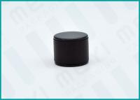 China Easy Open Black Perfume Glass Bottle Caps No Spill With Leather Material for sale