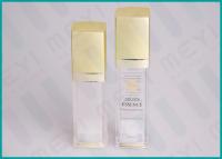 China 40ml 60ml Clear Airless Pump Bottle Eco - Friendly With Golden Pump for sale