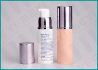 China PP Cylinder Shape Airless Pump Bottle , 15ml 30ml 50ml Makeup Pump Bottle for sale