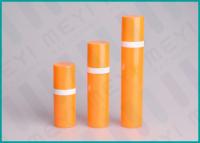 China Orange PP Airless 15ml 50ml 30ml Pump Bottle Cylinder Shape For Cosmetics for sale