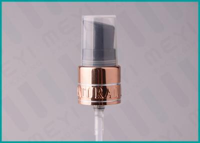 China 20/410 Airless Pump Cosmetic Packaging / Foundation Pump With Customized Embossed Logo for sale