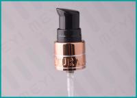 China 20/410 Airless Pump Cosmetic Packaging / Foundation Pump With Customized Embossed Logo for sale