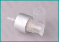 China 15mm - 24mm Makeup Foundation Pump Dispenser With Silver Aluminum Sheathed for sale