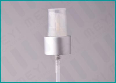 China 15mm - 24mm Makeup Foundation Pump Dispenser With Silver Aluminum Sheathed for sale