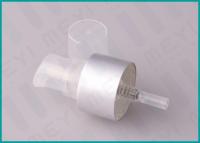 China 15mm - 24mm Makeup Foundation Pump Dispenser With Silver Aluminum Sheathed for sale