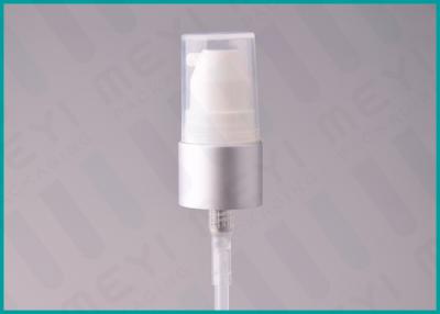 China 18/410 Matt Silver Treatment Pump White Triangle Actuator And Clear Dustcap for sale