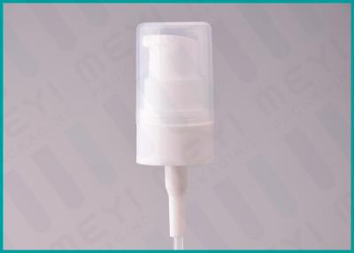 China White Plastic Foundation Pump Dispenser Smooth Closure With PP Half Cap for sale