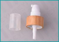 China Bamboo Airless Foundation Pump Highly Sealed With White Actuator And Cap for sale