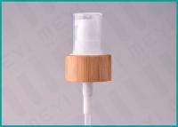China Bamboo Airless Foundation Pump Highly Sealed With White Actuator And Cap for sale