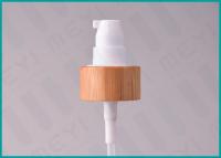China Bamboo Airless Foundation Pump Highly Sealed With White Actuator And Cap for sale