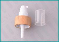 China Bamboo Airless Foundation Pump Highly Sealed With White Actuator And Cap for sale