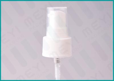 China White Ribbed 24/410 Cosmetic Treatment Pumps No Spill For Personal Care Cream for sale