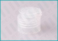 China Transparent 24mm Flip Top Cap / Plastic Bottle Closures For Face Care Products for sale