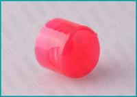 China 20/410 Red Flip Top Plastic Caps Leakage Resistance For Hair Care Products for sale