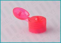 China 20/410 Red Flip Top Plastic Caps Leakage Resistance For Hair Care Products for sale