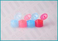 China Pink 24/410 Flip Top Caps For Bottles , Butterfly Plastic Closure Caps For Hand Wash for sale