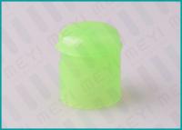 China Green Flip Top Cap / PP Plastic Flip Caps For Skin Care Lotion Bottles for sale