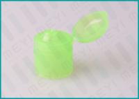 China Green Flip Top Cap / PP Plastic Flip Caps For Skin Care Lotion Bottles for sale