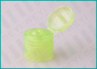 China Green Lotion /  Shampoo Plastic Bottle Flip Cap 20/415 With Leakage Prevention for sale