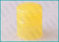 China 22/415 Yellow Flip Top Cap , Non Spill Shampoo Bottle Cap For Daily Use for sale